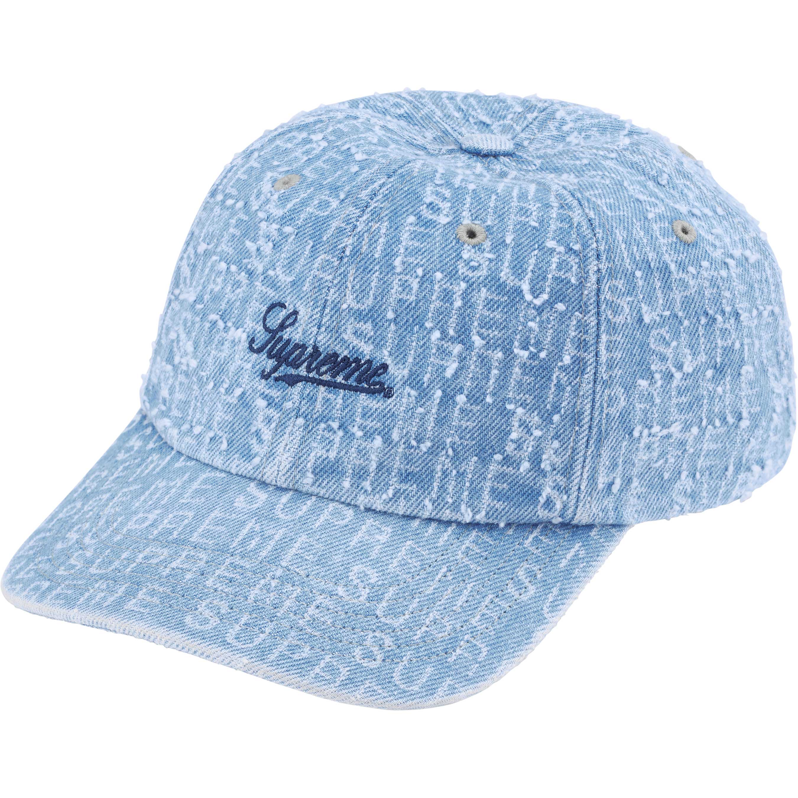 Supreme Needle Punch Denim 6-Panel "Washed Denim" – SneakersClinic