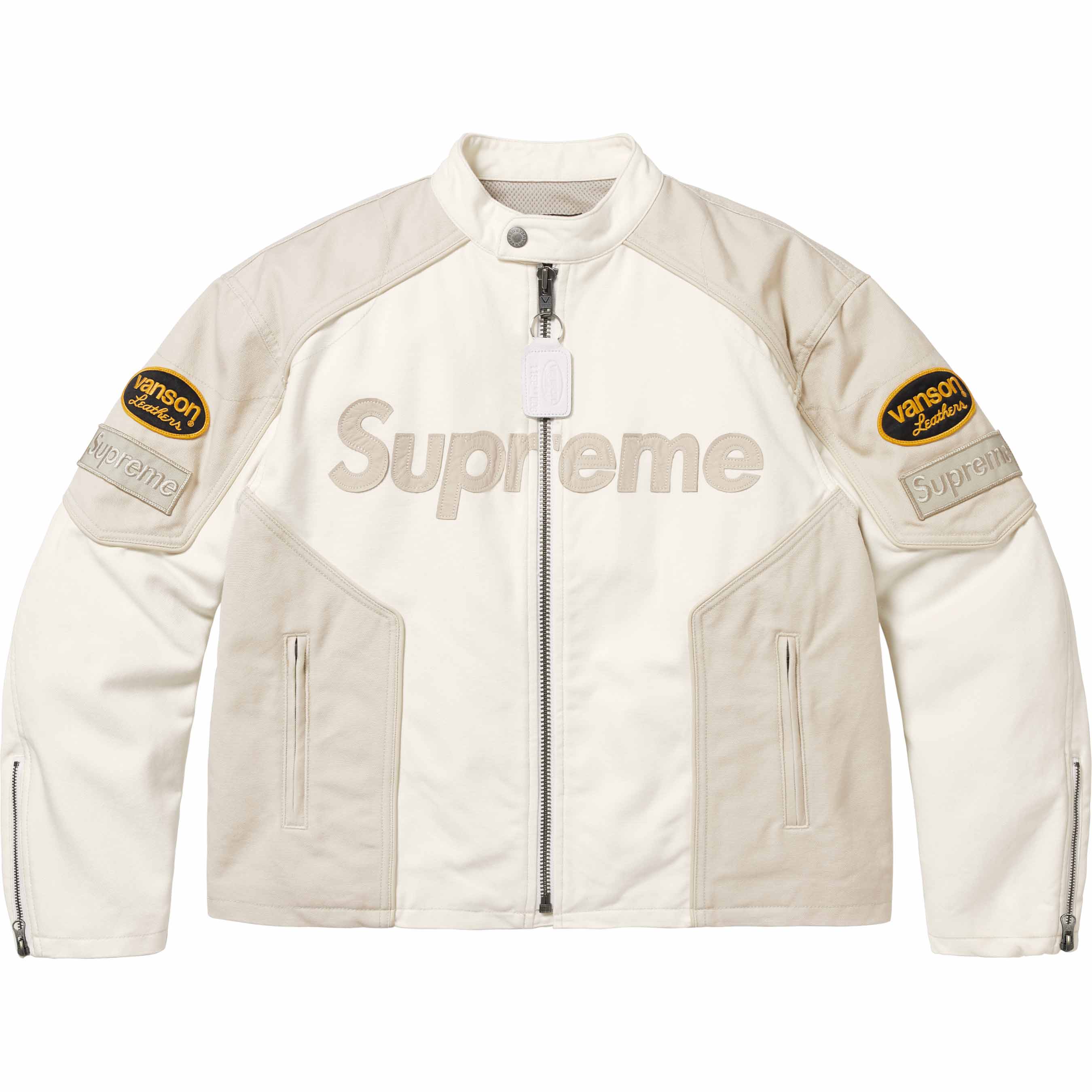 Supreme Vanson Leathers Cordura Cotton Jacket "White" – SneakersClinic