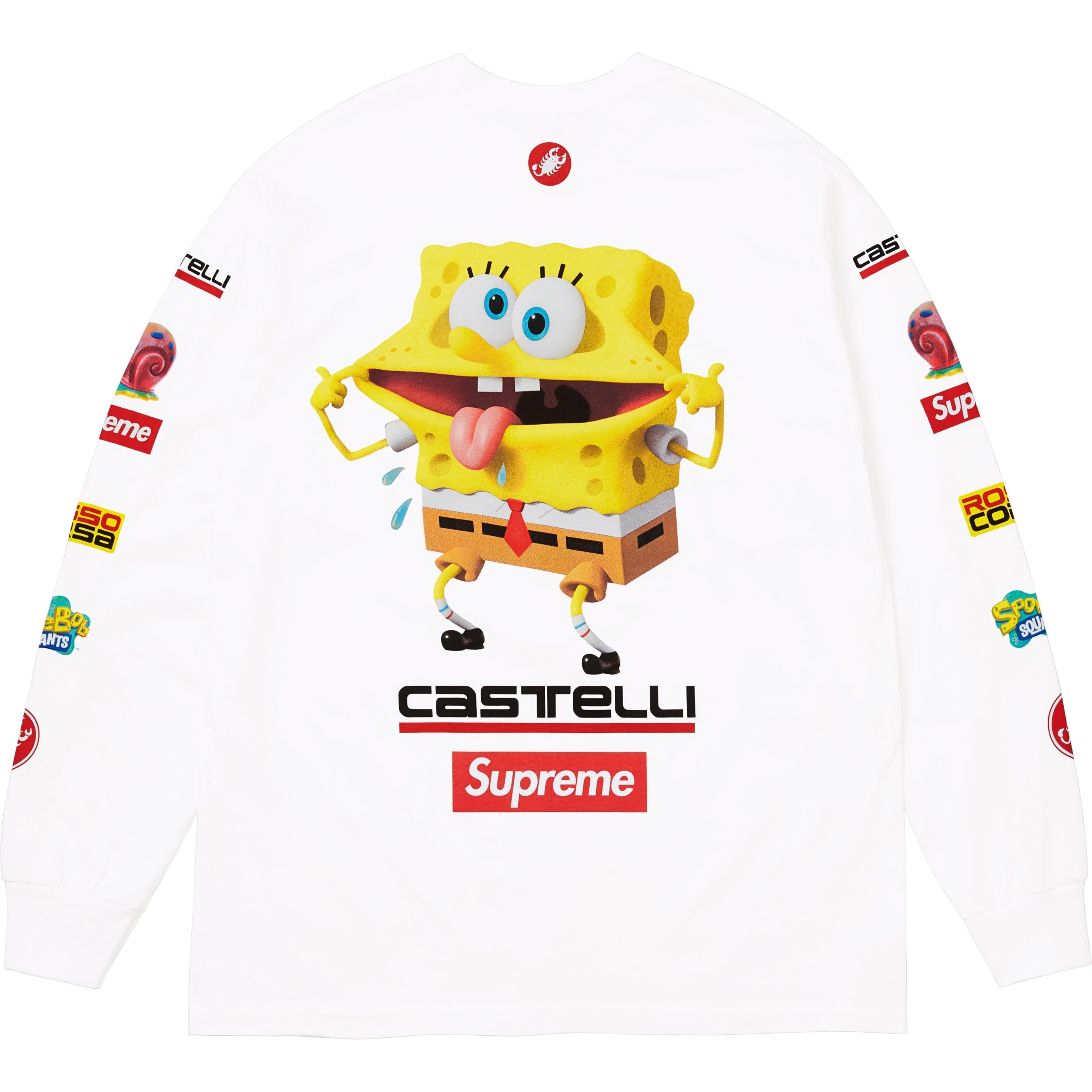 Supreme x SpongeBob SquarePants Castelli Racing L/S Tee "White ...
